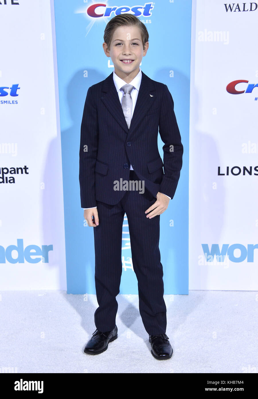 Westwood, California, USA. 14th Nov, 2017. Jacob Tremblay arrives for ...