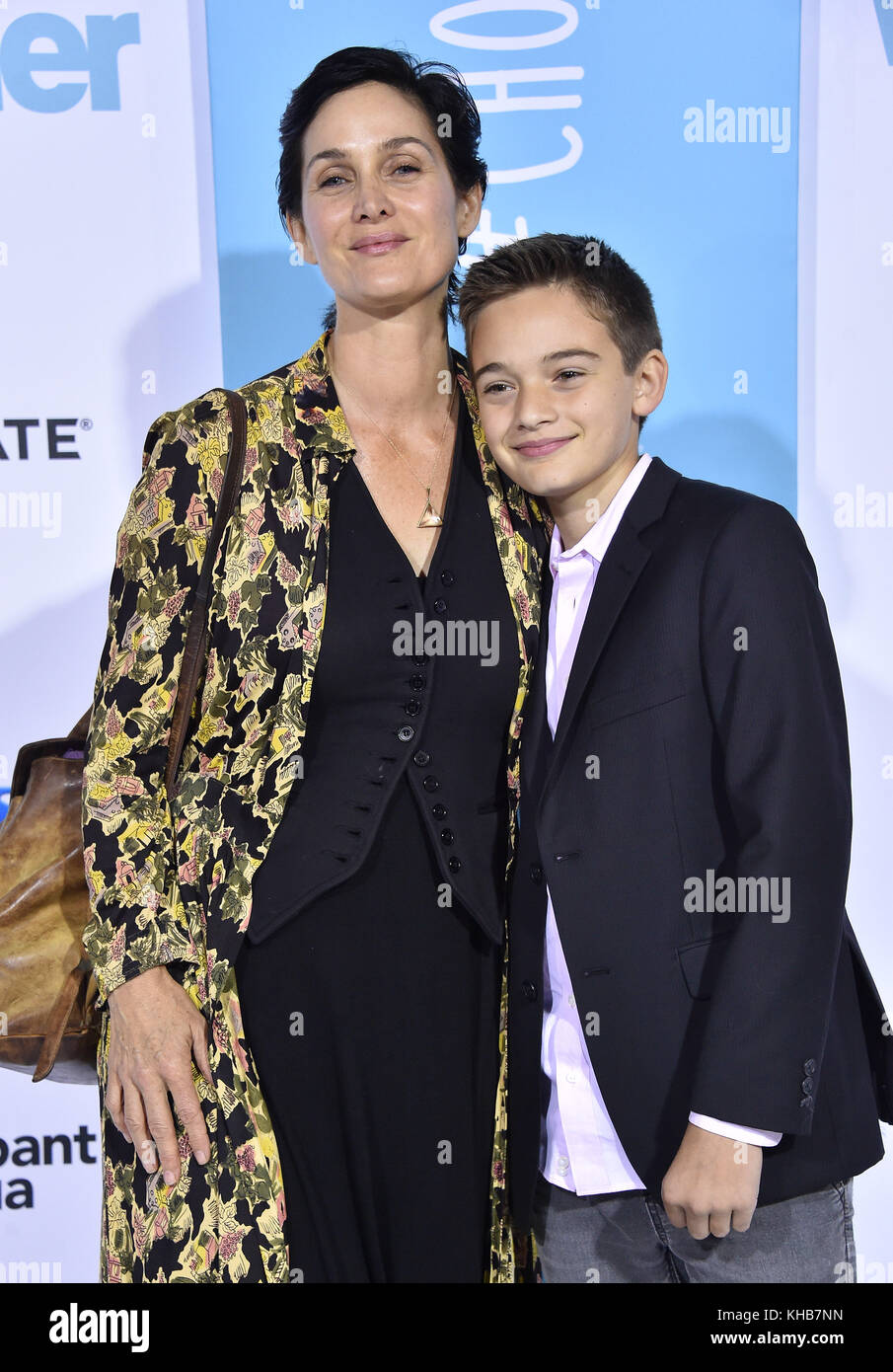 Westwood, California, USA. 14th Nov, 2017. Carrie-Anne Moss and Jaden ...