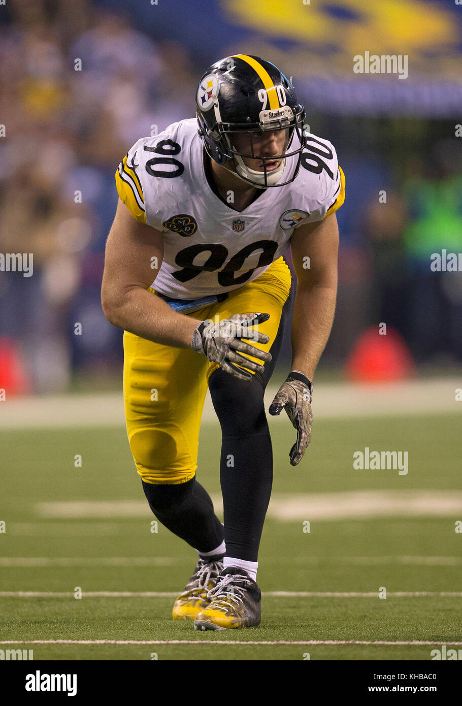 November 12, 2017: Pittsburgh Steelers linebacker T.J. Watt (90) during ...