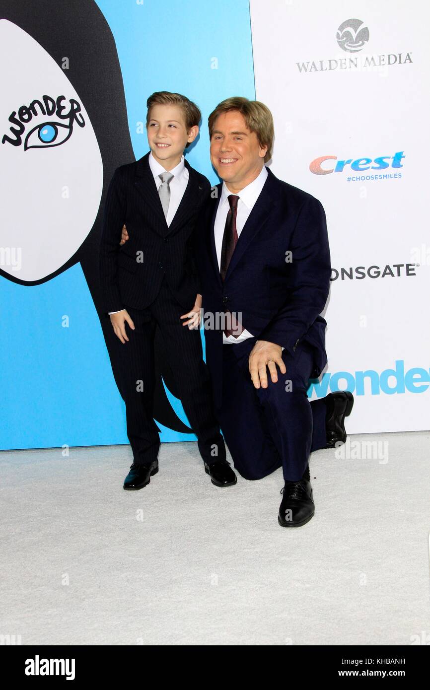 Los Angeles, CA, USA. 14th Nov, 2017. Jacob Tremblay, Stephen Chbosky ...