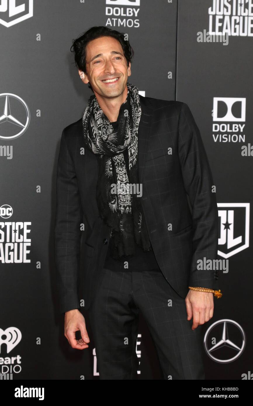 Los Angeles, CA, USA. 13th Nov, 2017. Adrien Brody at arrivals for ...