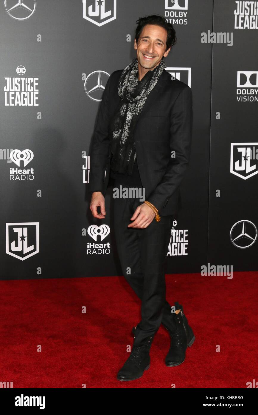 Los Angeles, CA, USA. 13th Nov, 2017. Adrien Brody at arrivals for ...