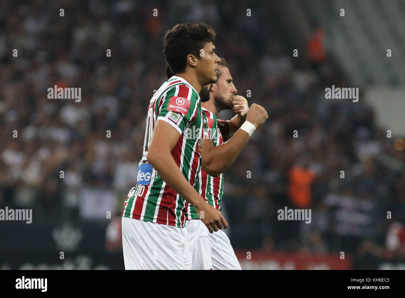 SÃO PAULO, SP - 15.11.2017: CORINTHIANS X FLUMINENSE - Players ...