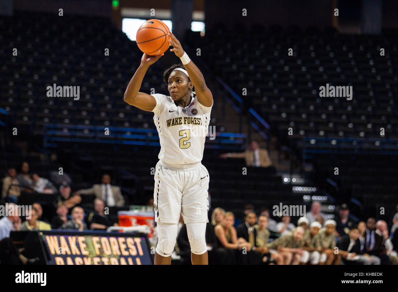 Winston-Salem, NC, USA. 10th Nov, 2017. Wake Forest guard Amber ...