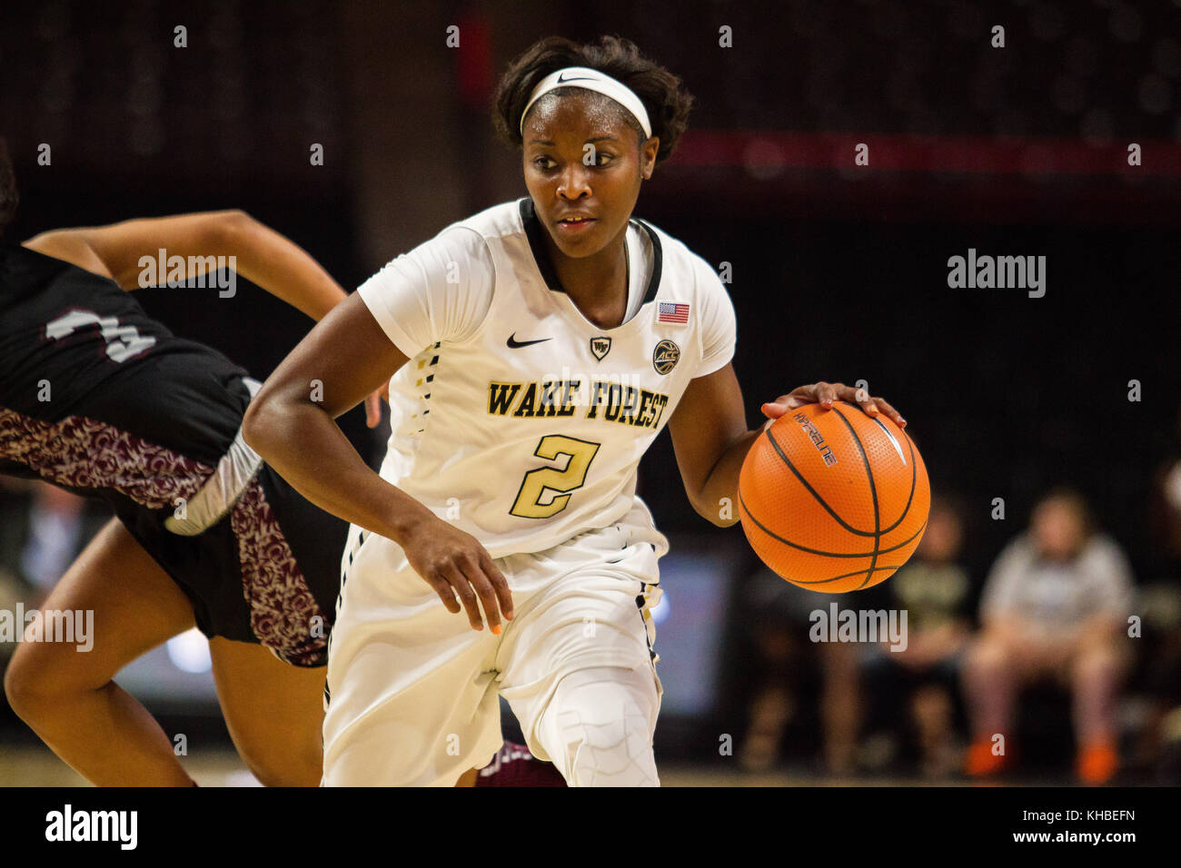 Winston-Salem, NC, USA. 10th Nov, 2017. Wake Forest guard Amber ...