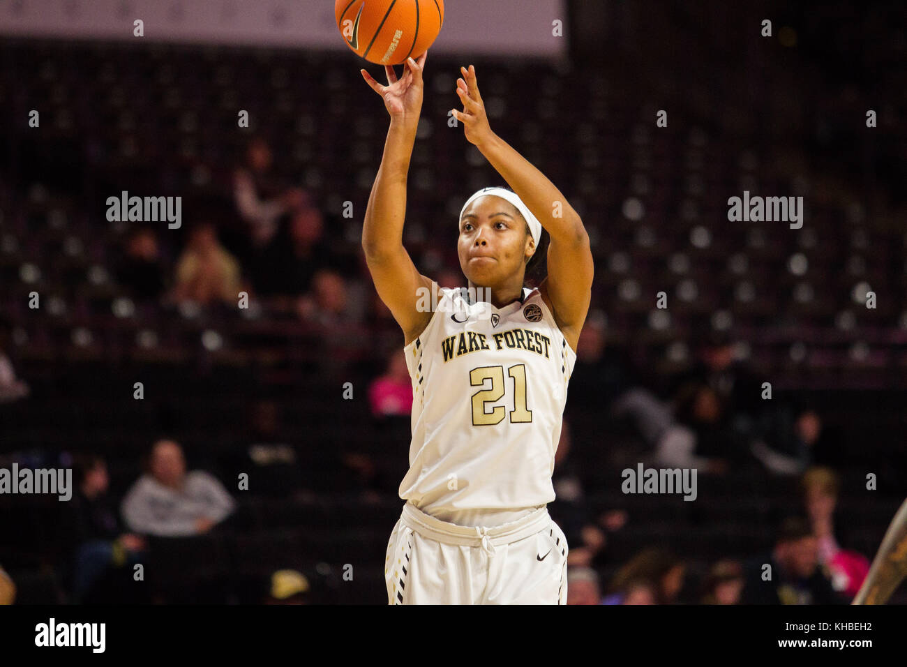 Winston-Salem, NC, USA. 10th Nov, 2017. Wake Forest forward Raegyn ...