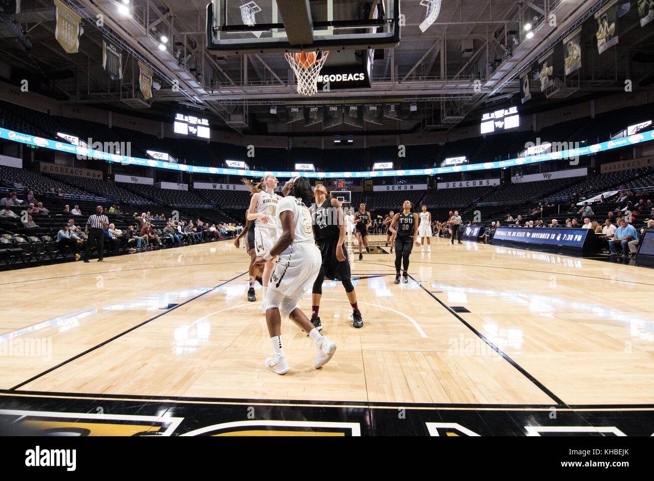 Winston-Salem, NC, USA. 10th Nov, 2017. Wake Forest guard Amber ...