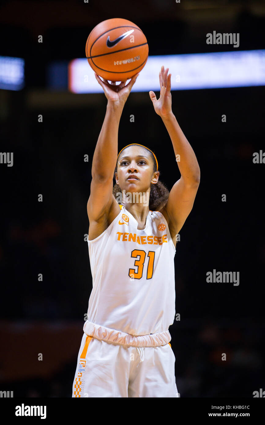 November 15, 2017: Jaime Nared #31 of the Tennessee Lady Volunteers ...