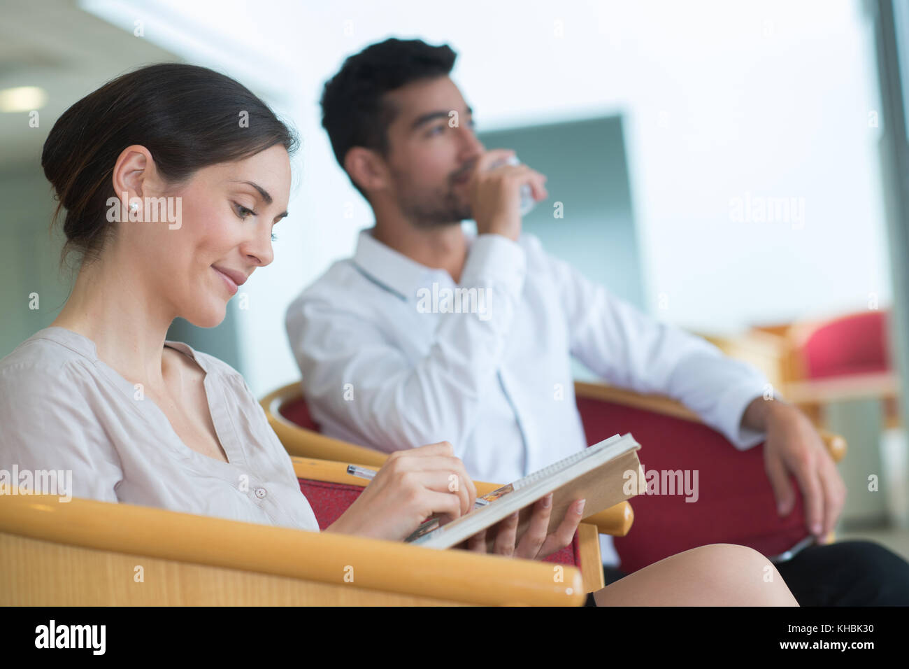 Woman hospital waiting room alone hi-res stock photography and images ...