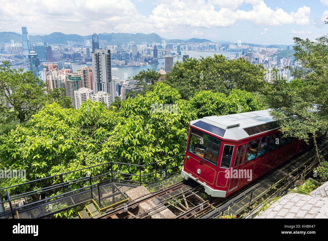 Hong kong the peak tram tower hi-res stock photography and images - Alamy