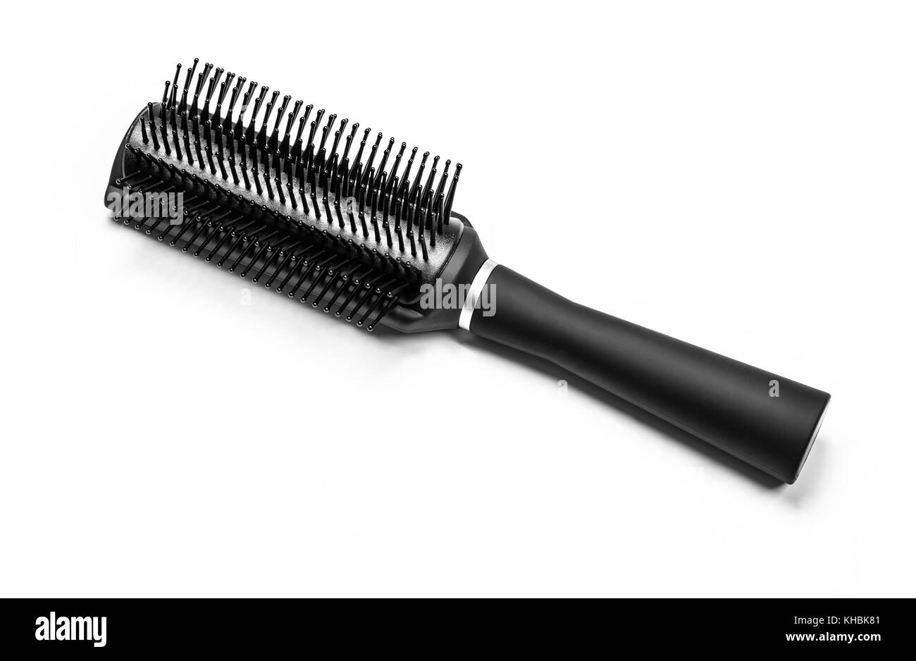 Silver hair brush Black and White Stock Photos & Images - Alamy