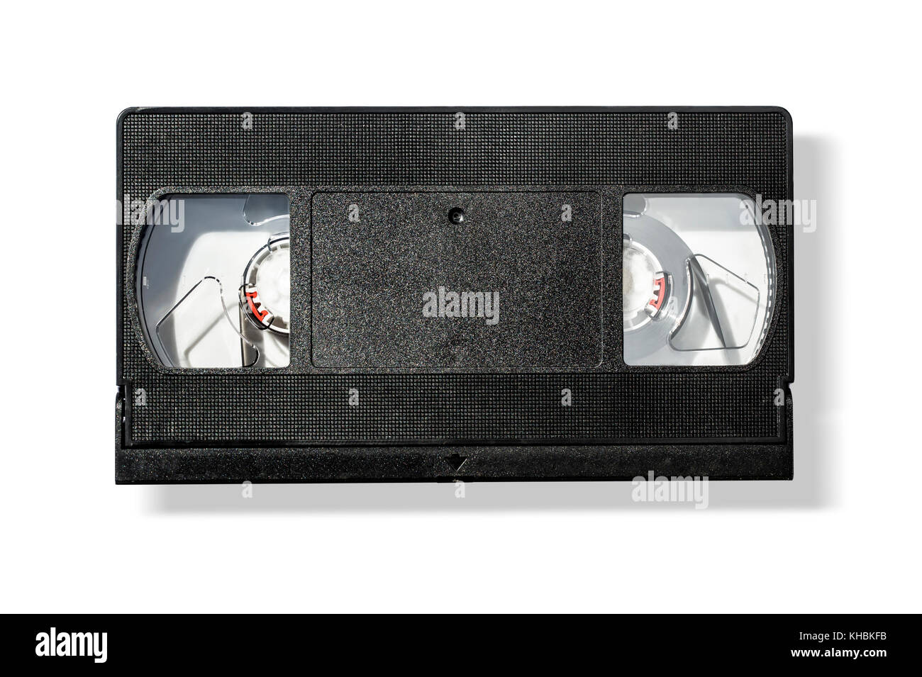 Blank vhs video cassette tape isolated on white background with ...