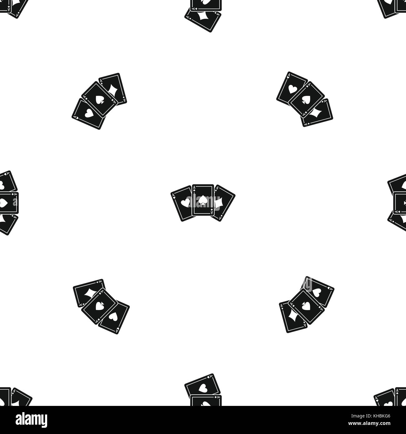Seamless pattern aces playing cards hi-res stock photography and images ...