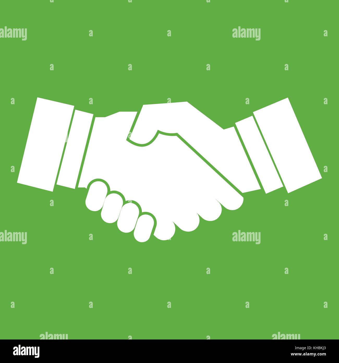 Handshake icon green Stock Vector Image & Art - Alamy