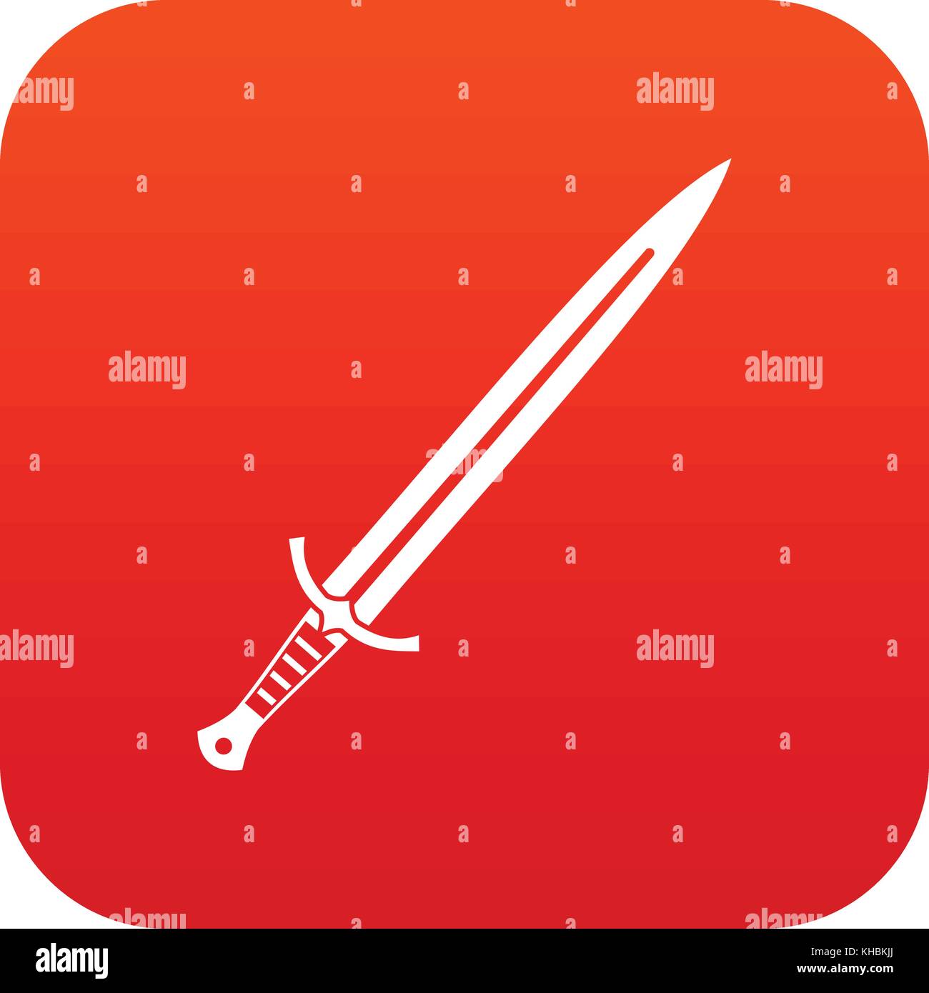 Long sword icon digital red Stock Vector Image & Art - Alamy