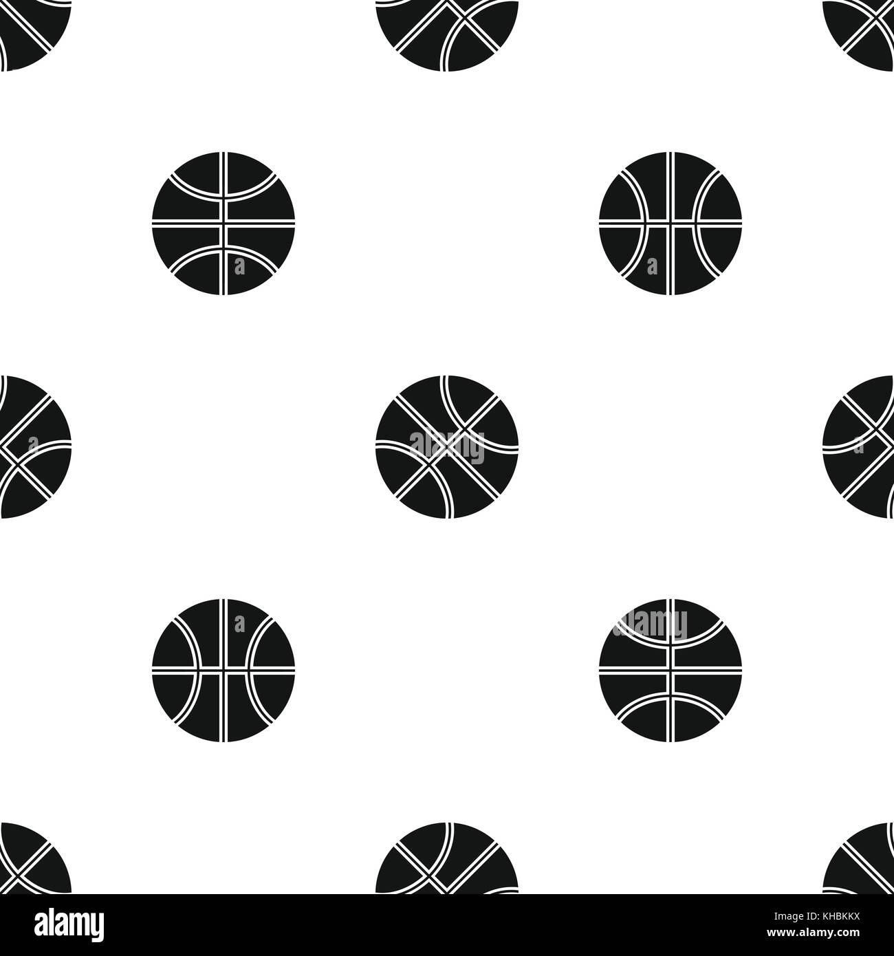 Basketball ball pattern seamless black Stock Vector Image & Art - Alamy