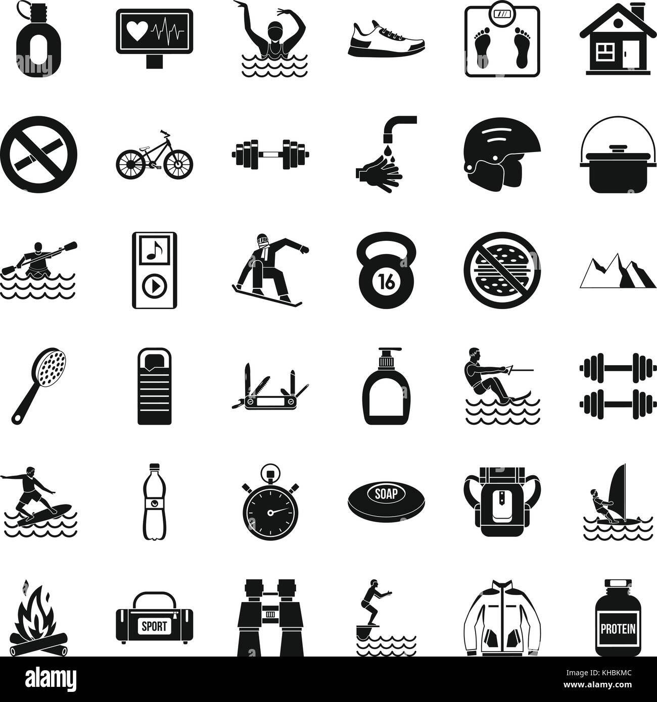 Human health icons set, simple style Stock Vector Image & Art - Alamy