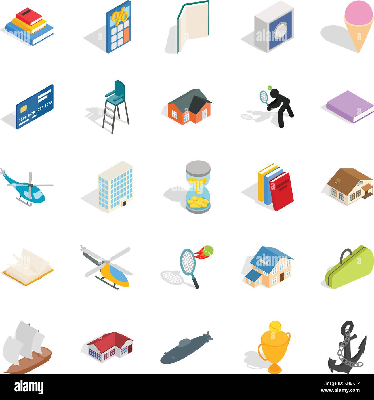 Change icons set, isometric style Stock Vector Image & Art - Alamy