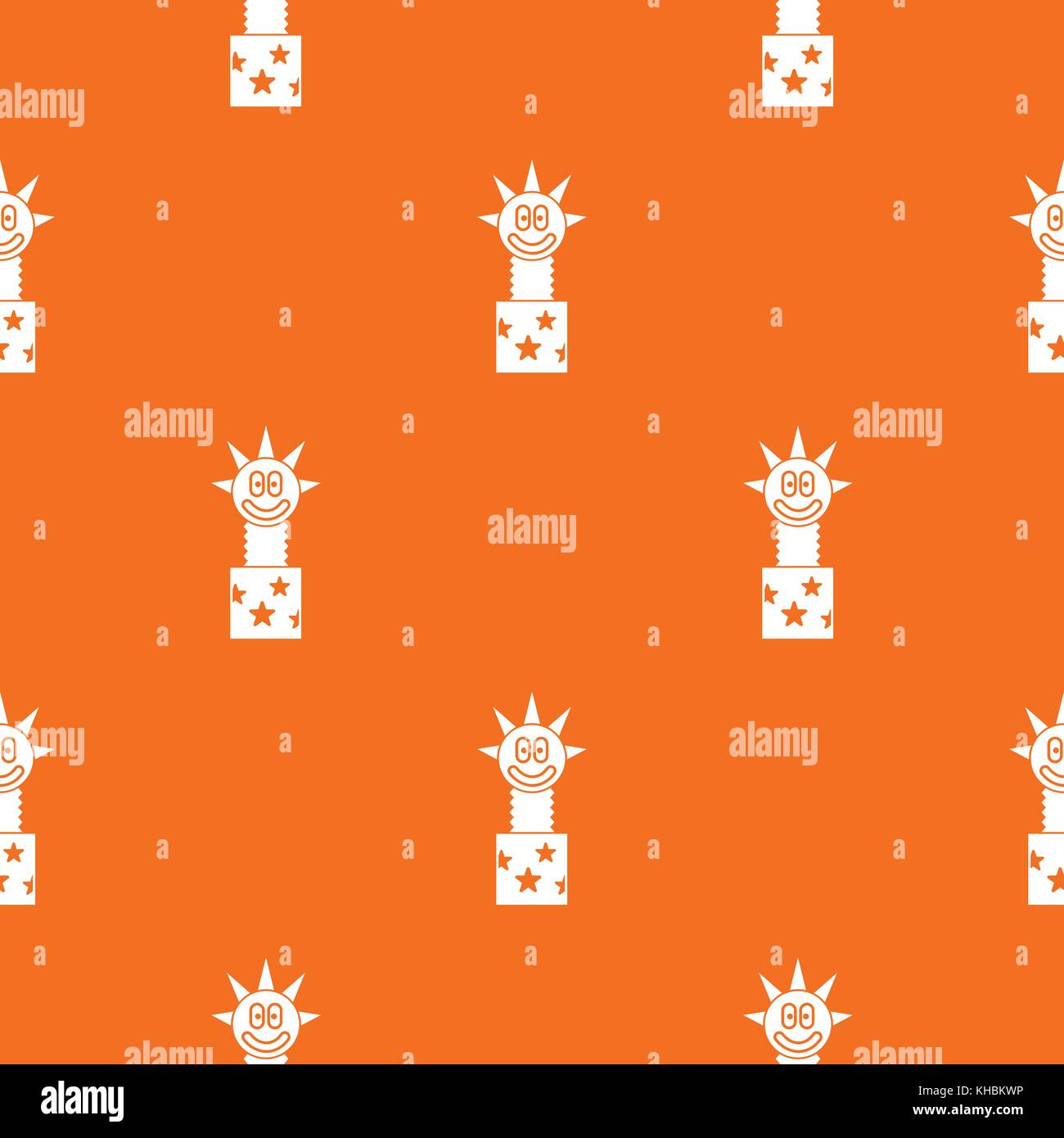 Toy jumping out of box pattern seamless Stock Vector Image & Art - Alamy