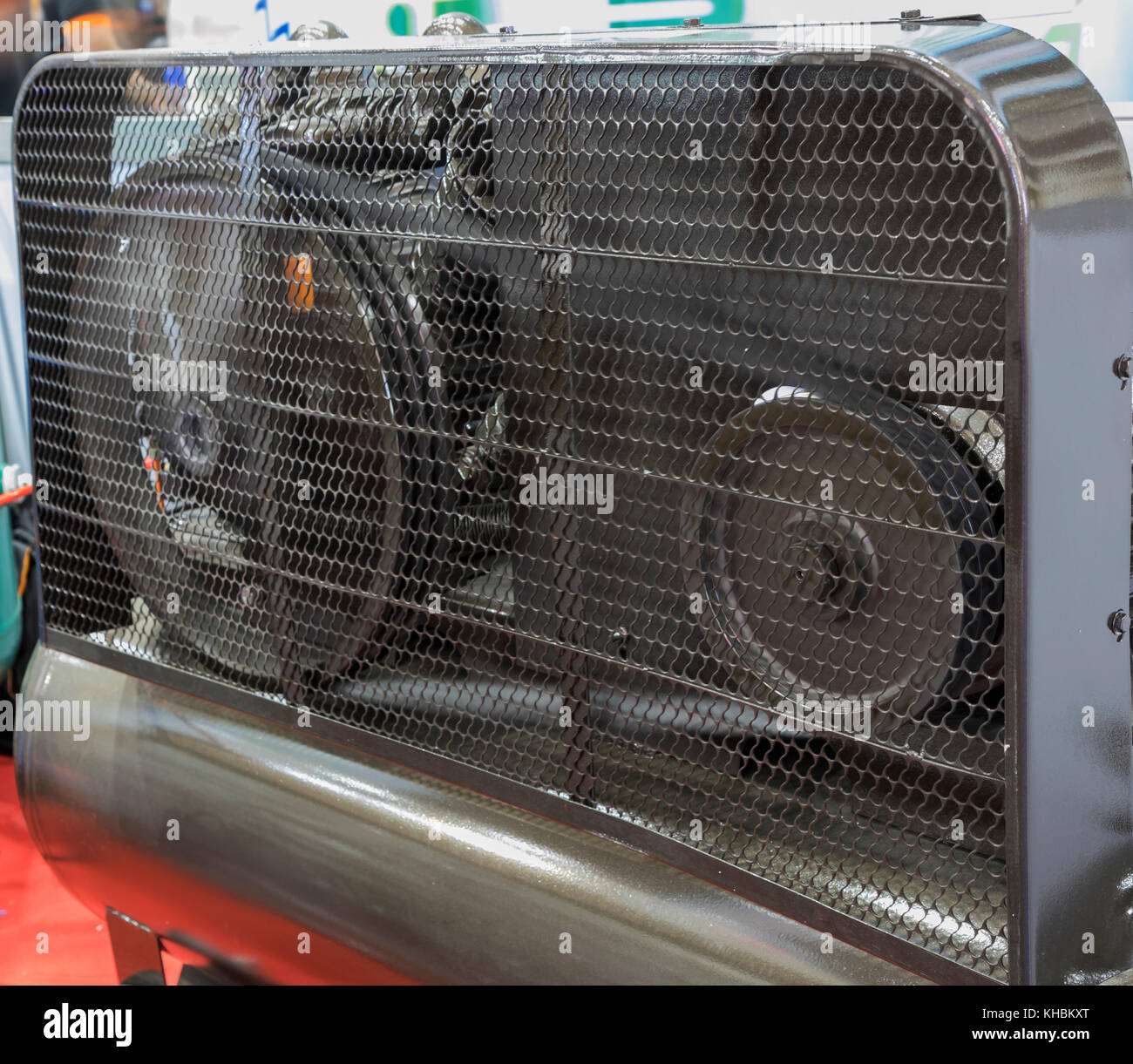 Belt Guard safety protection for motor of air pump Stock Photo - Alamy
