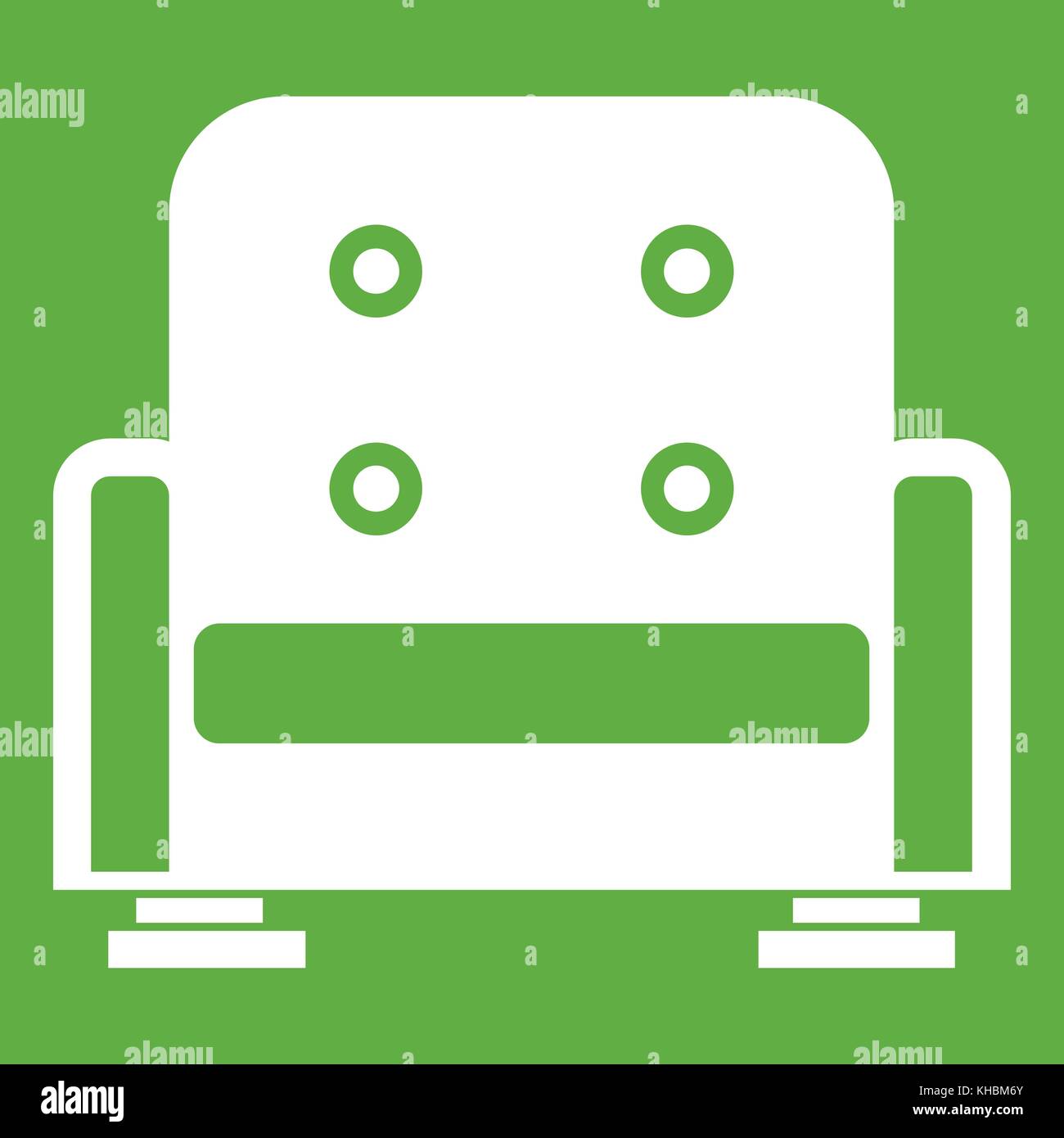 Armchair icon green Stock Vector Image & Art - Alamy