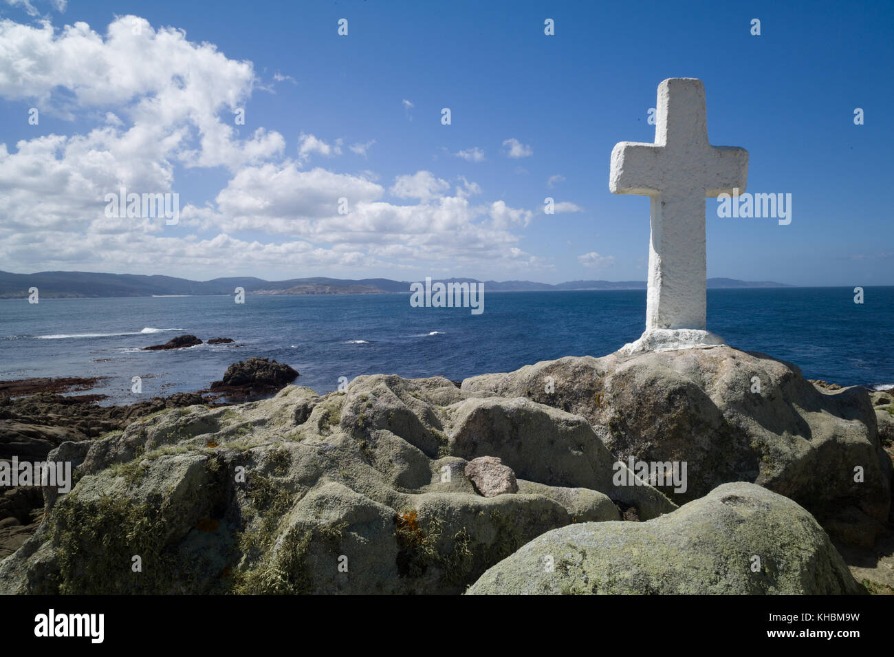 Death Coast with lighthouse in Galicia Stock Photo - Alamy