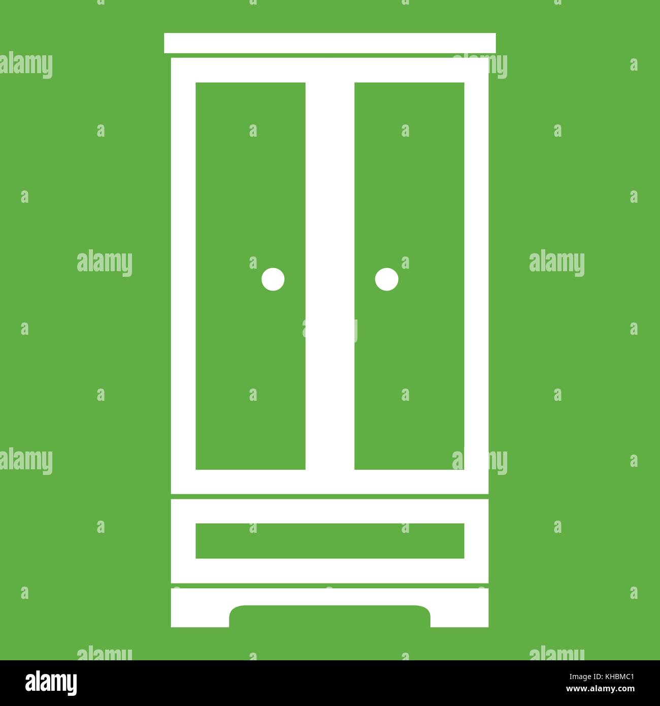 Wardrobe icon green Stock Vector Image & Art - Alamy