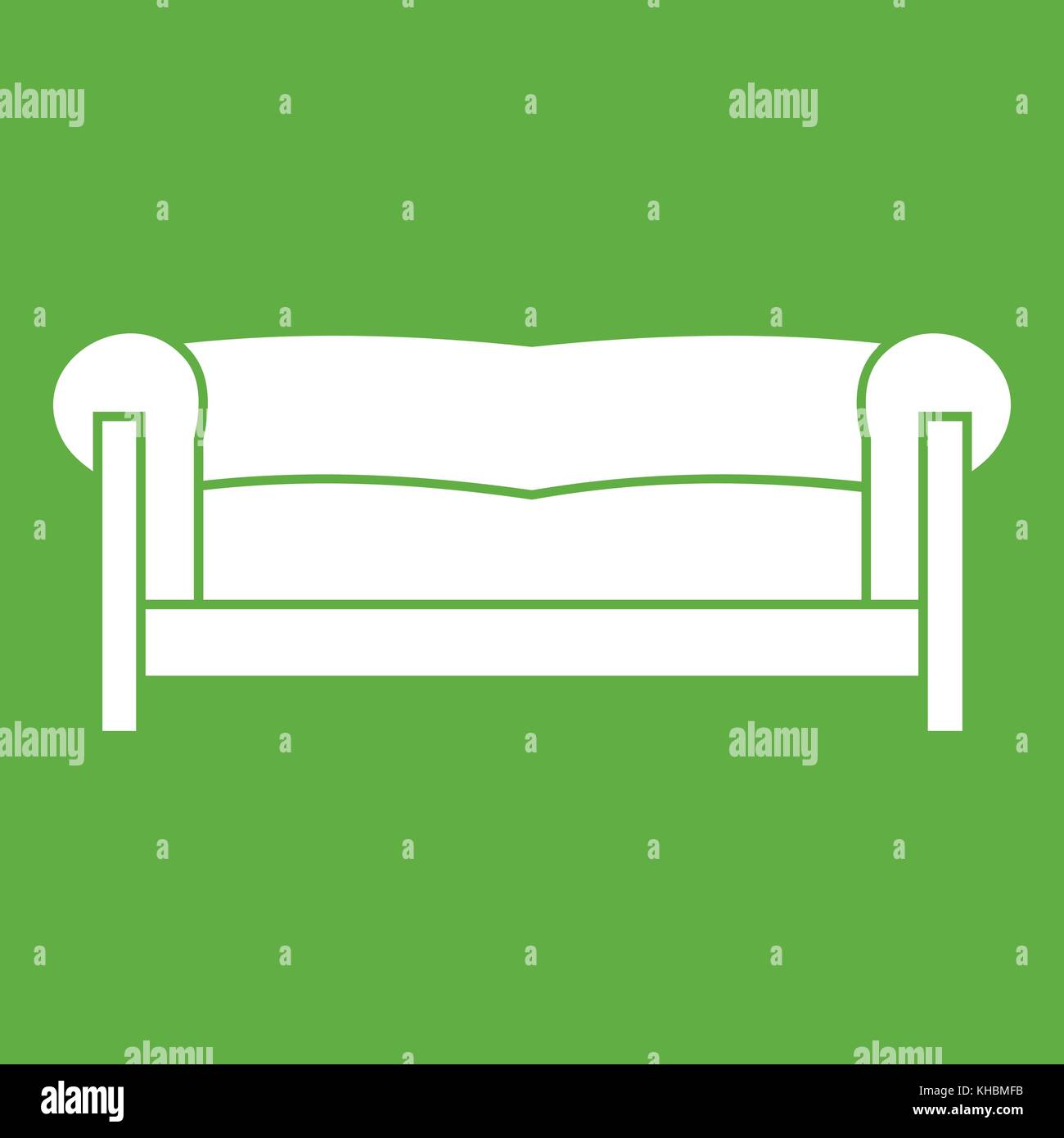 Sofa icon green Stock Vector Image & Art - Alamy