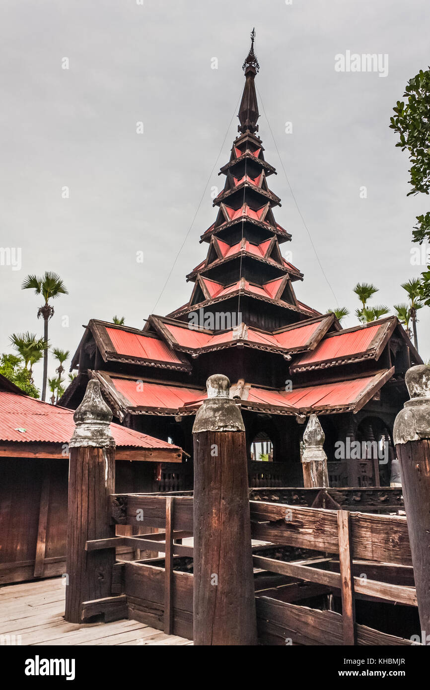The Bagaya Monastery, Inn Wa, Mandalay, Myanmar Stock Photo - Alamy