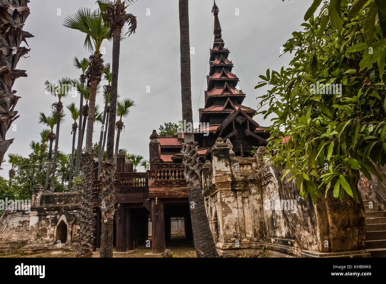 The Bagaya Monastery, Inn Wa, Mandalay, Myanmar Stock Photo - Alamy