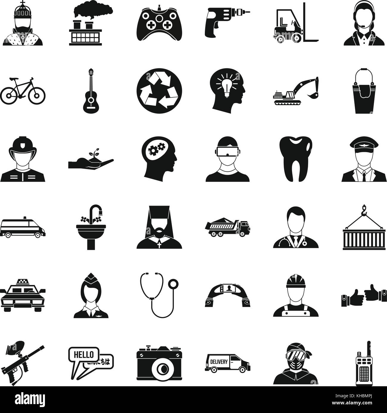 King icons set, simple style Stock Vector Image & Art - Alamy