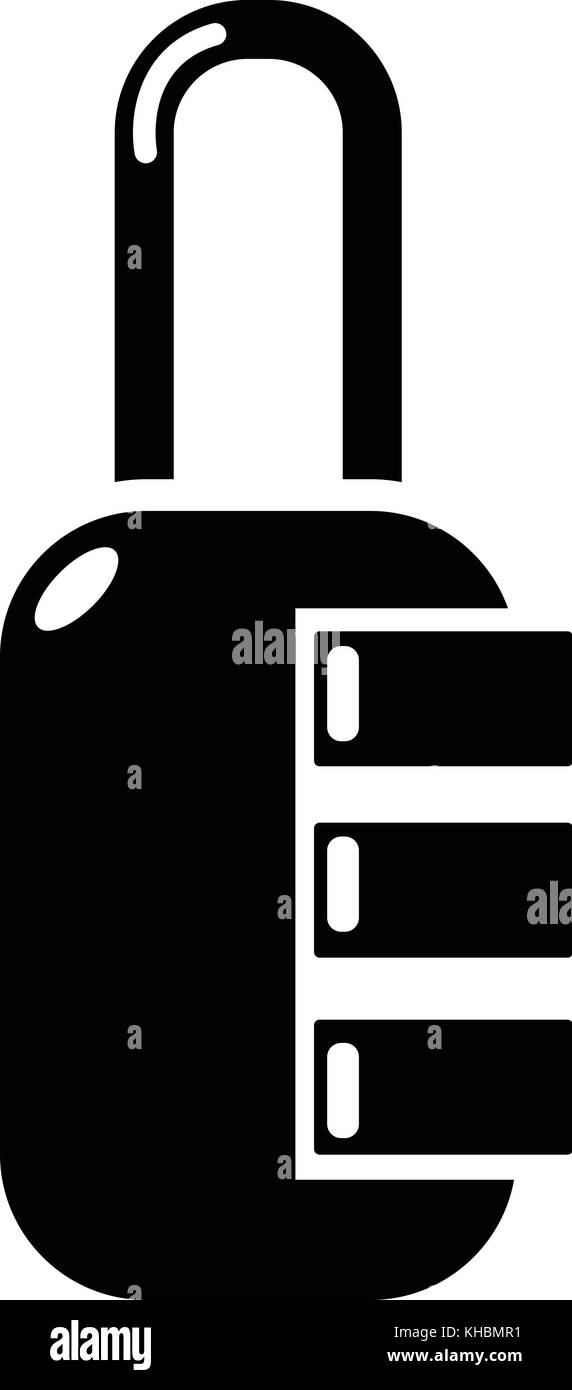 Lock combination icon, simple black style Stock Vector Image & Art - Alamy