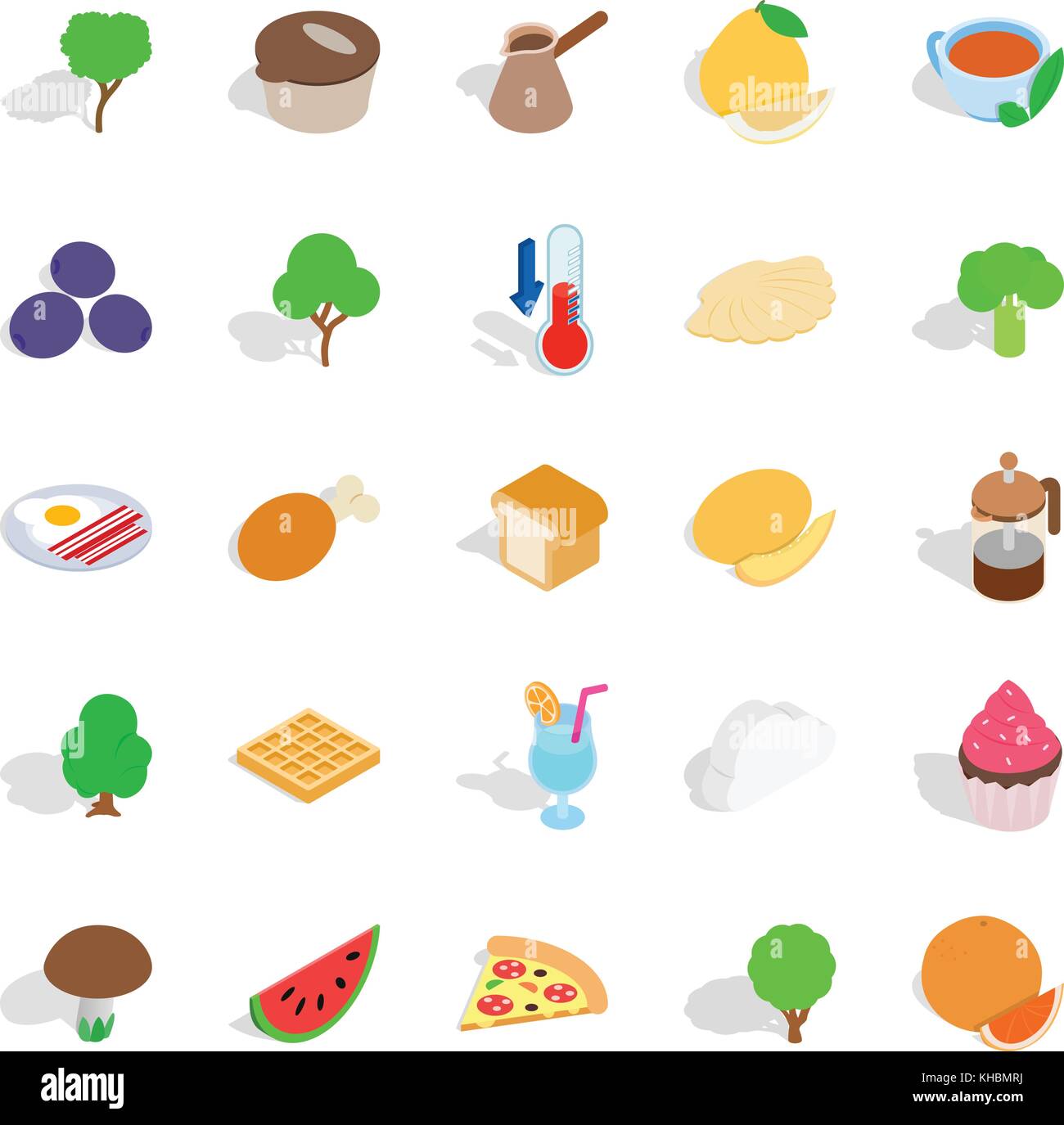 Body cleansing icons set, isometric style Stock Vector Image & Art - Alamy