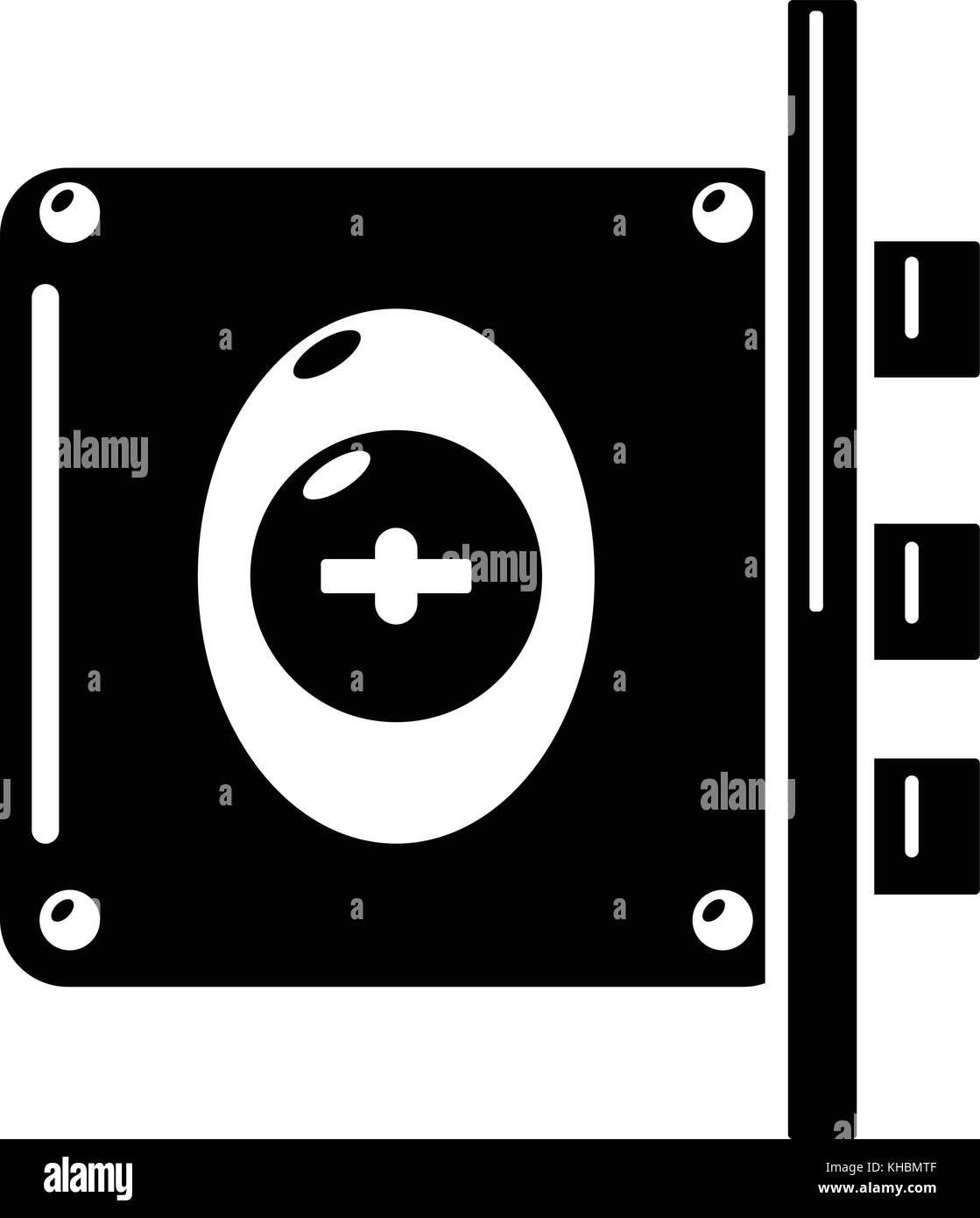 Lock interroom icon, simple black style Stock Vector Image & Art - Alamy