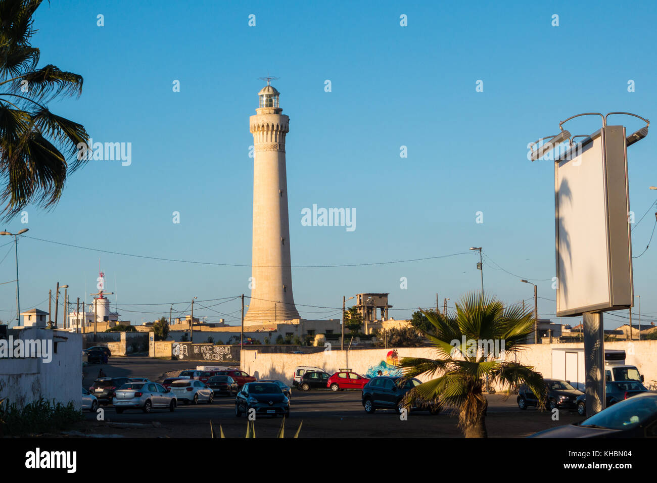 Casablanca, Morocco - November 7, 2017 : view of the famous lighthouse ...