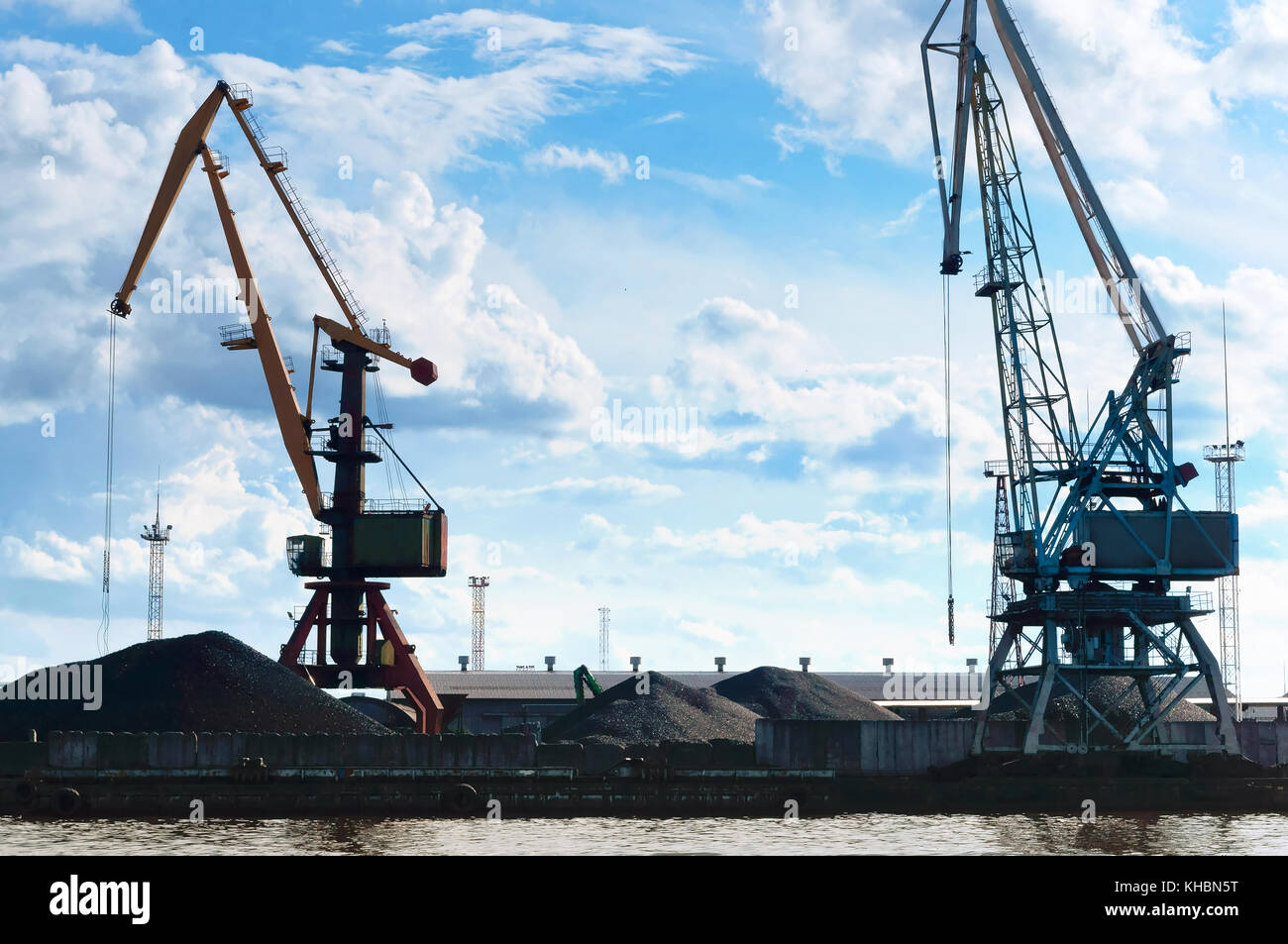 harbour crane, port crane, marine loading and unloading logistics ...