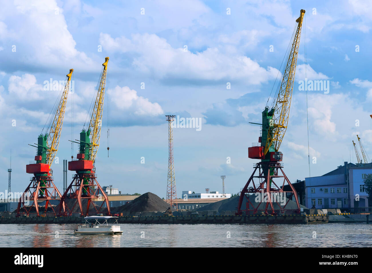 harbour crane, port crane, marine loading and unloading logistics ...