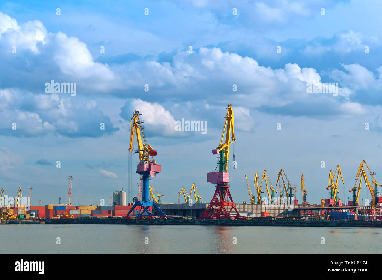 harbour crane, port crane, marine loading and unloading logistics ...