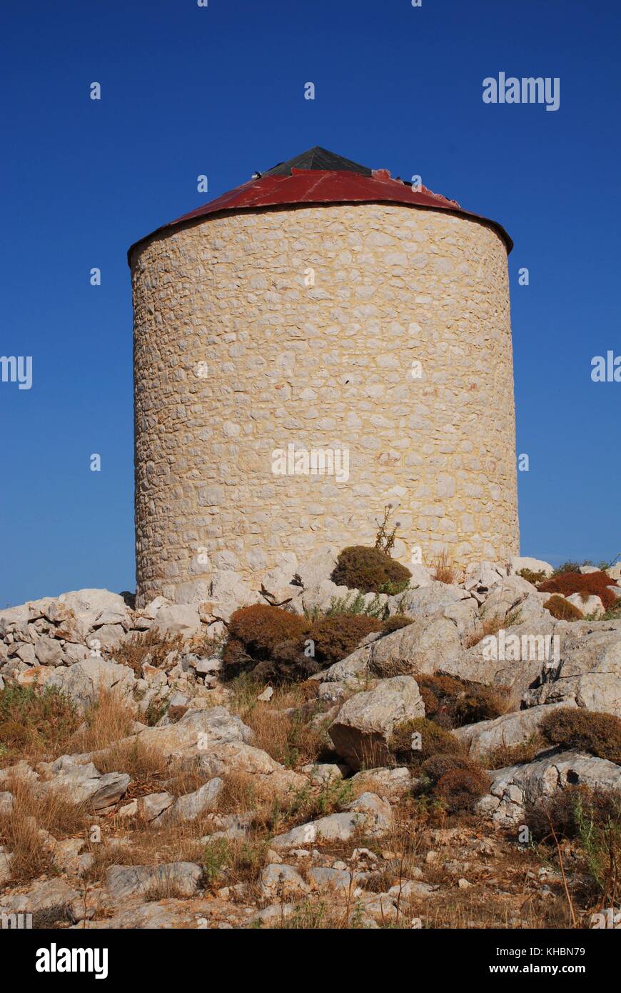 Stone windmill stone windmill hi-res stock photography and images - Alamy