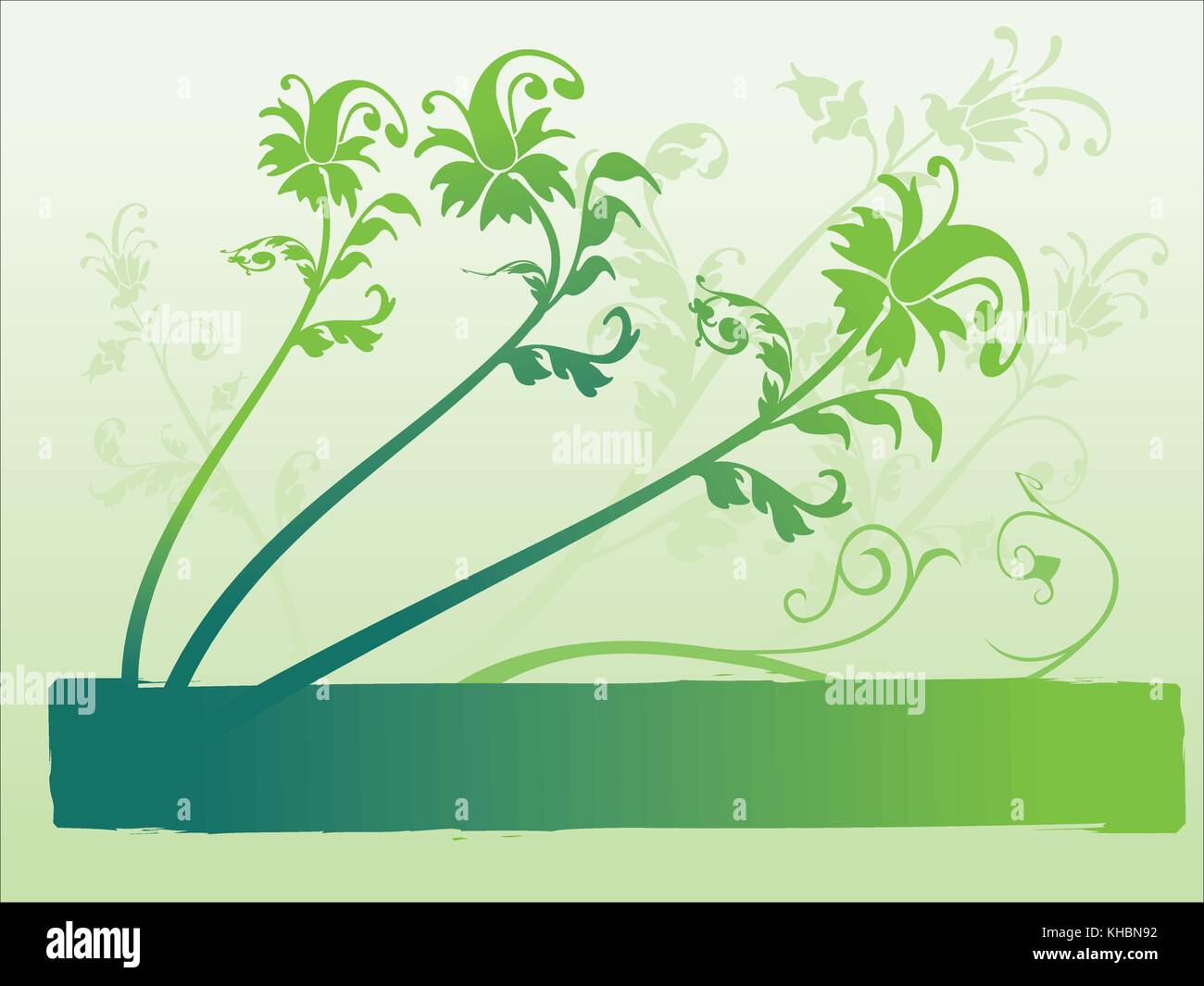 spring background with leafs - vector illustration Stock Vector Image ...