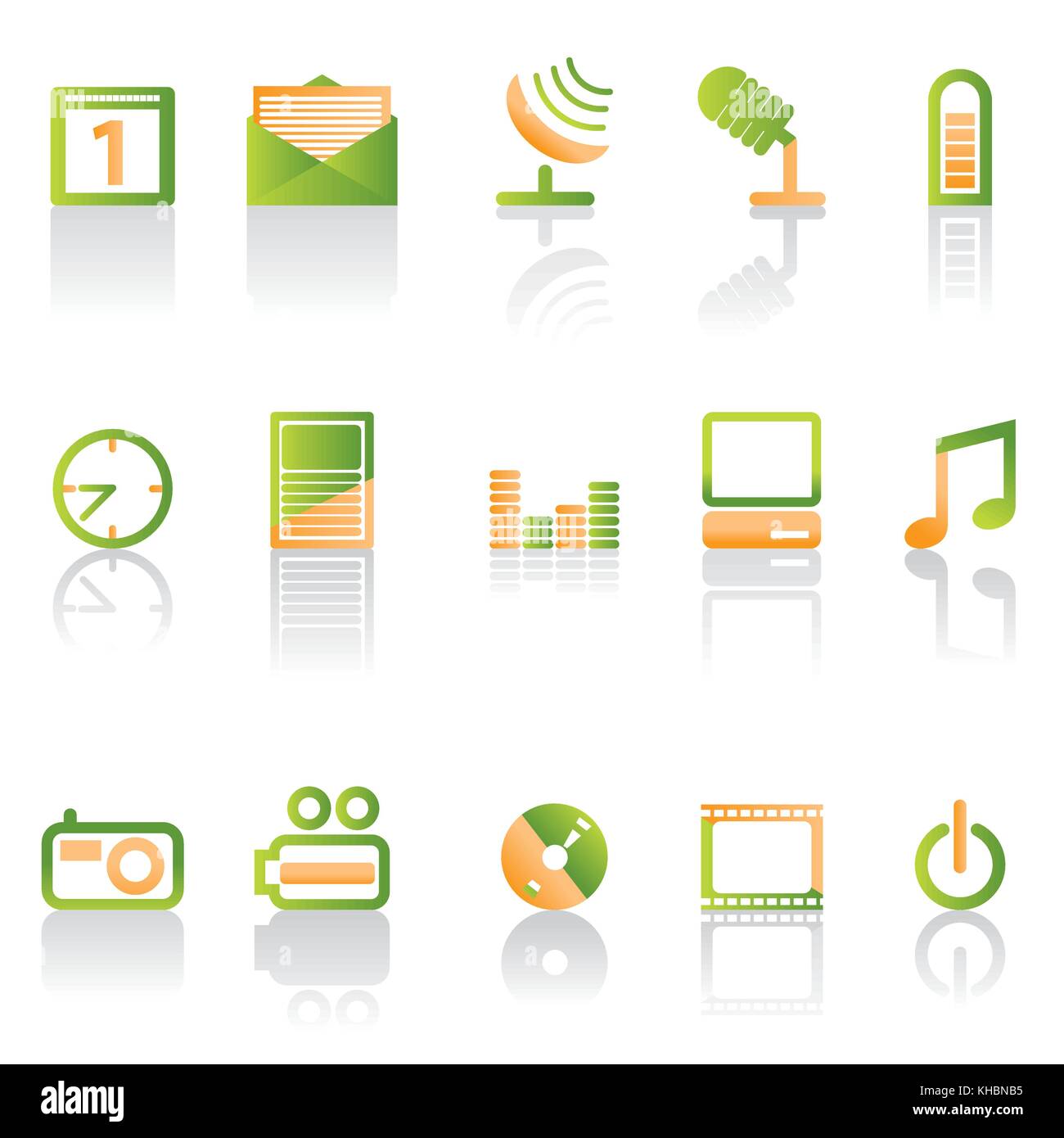phone icons performance - vector illustration Stock Vector Image & Art ...