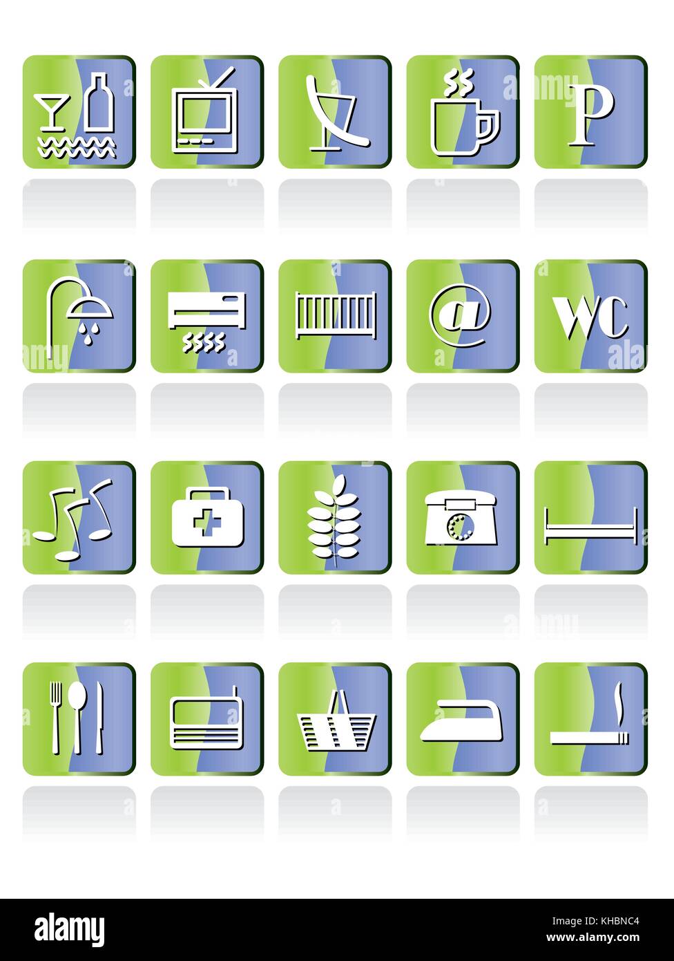 Hotel and Motel Icons - vector icon set Stock Vector Image & Art - Alamy