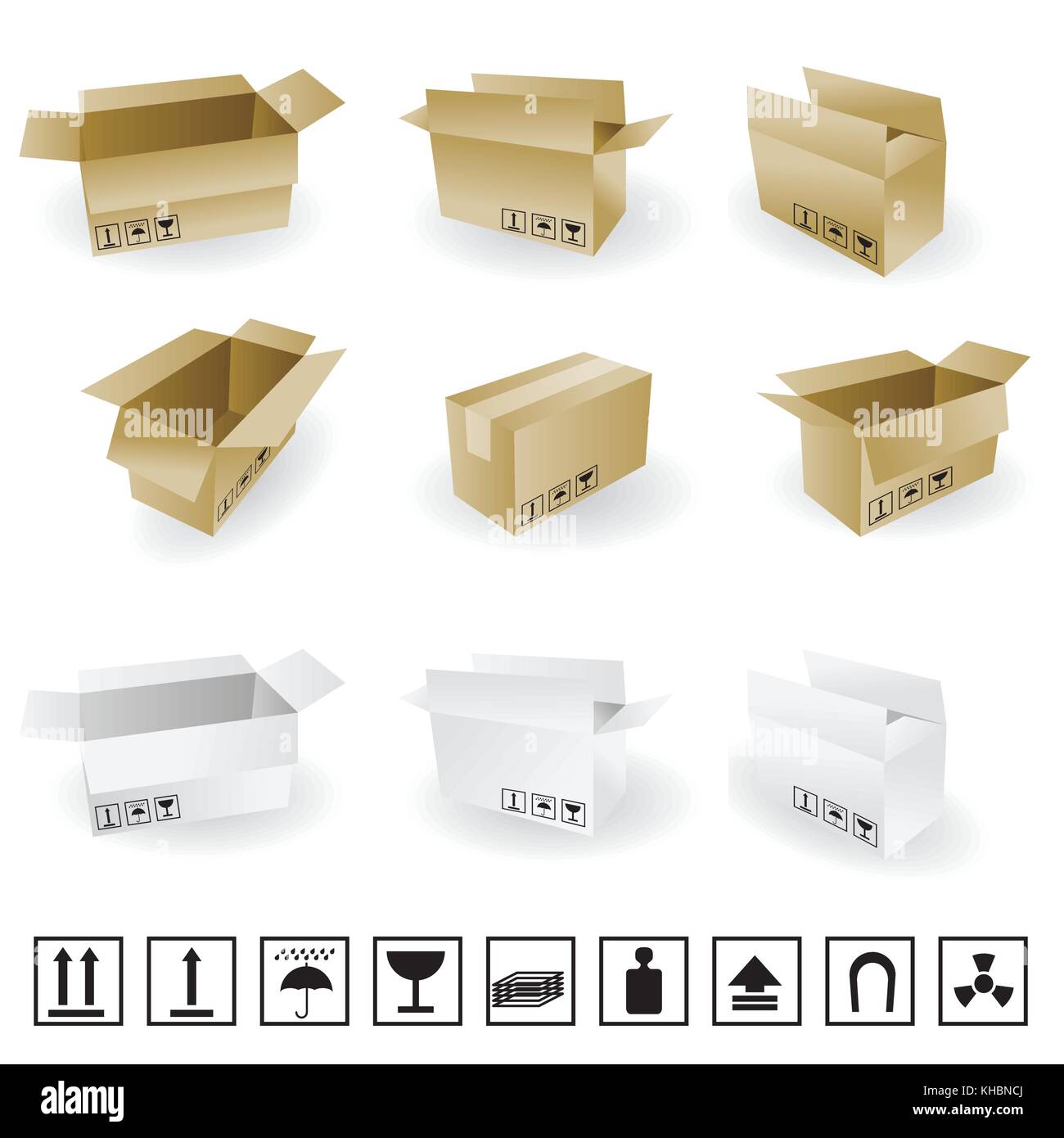 shipping box vector and Box Icon and Signs Stock Vector Image & Art - Alamy