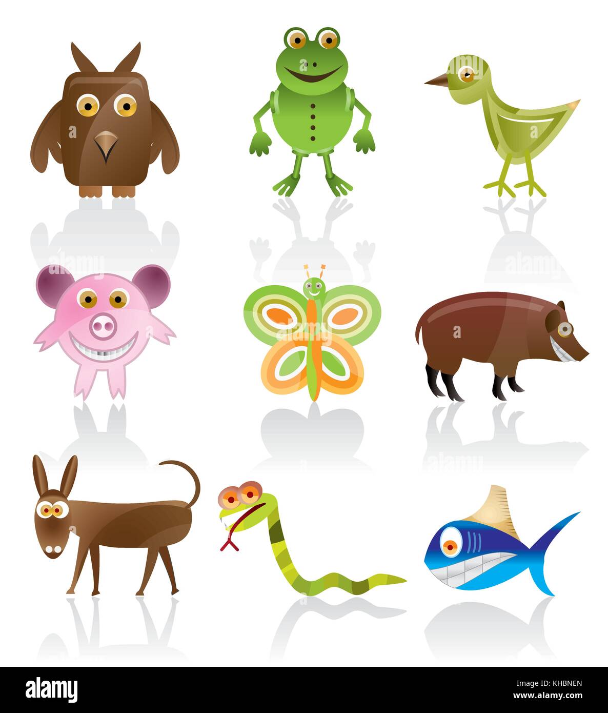 1 animal vector vectors Cut Out Stock Images & Pictures - Alamy