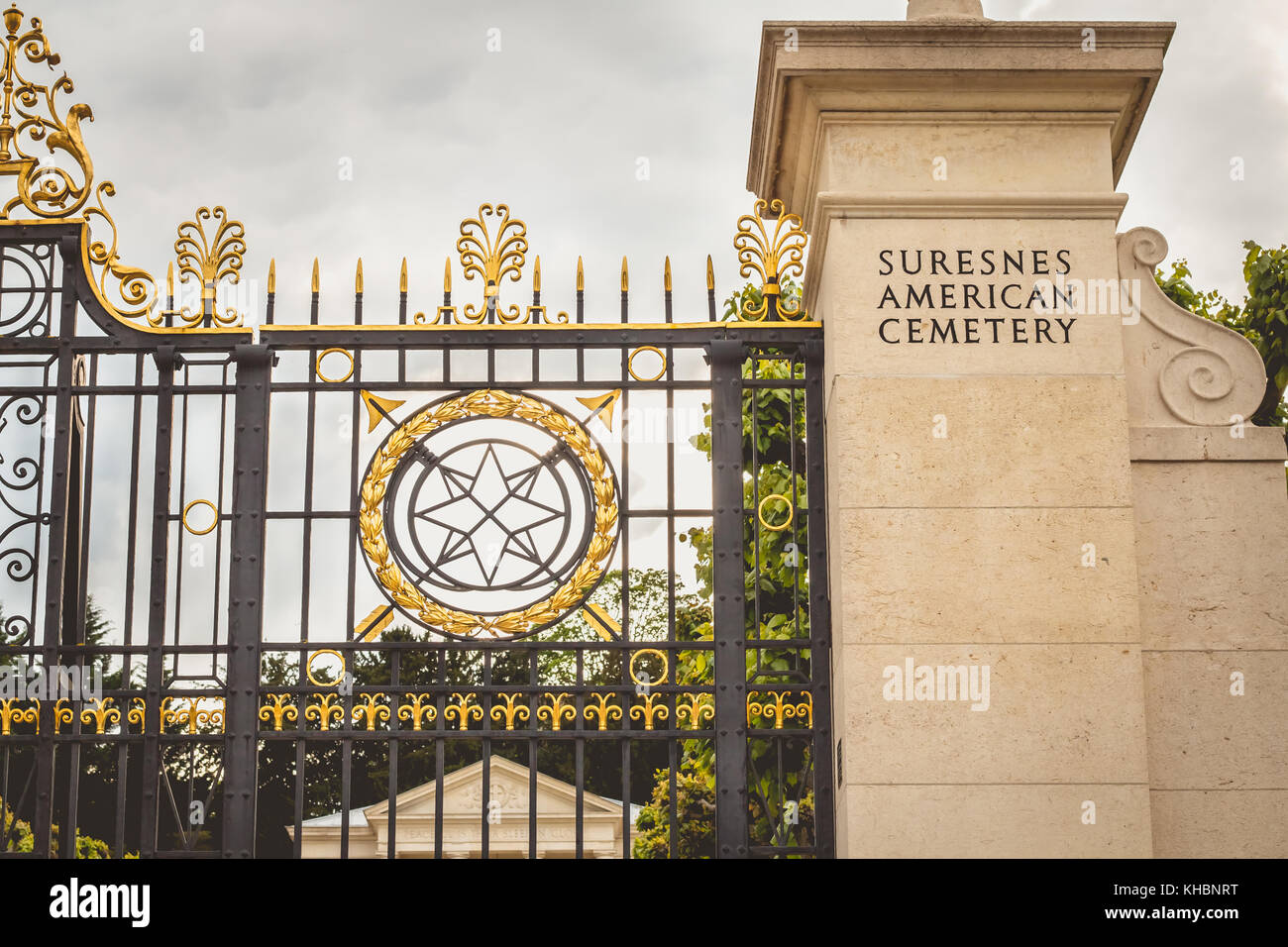 SURESNES, FRANCE - May 02, 2017 : entered the American military ...