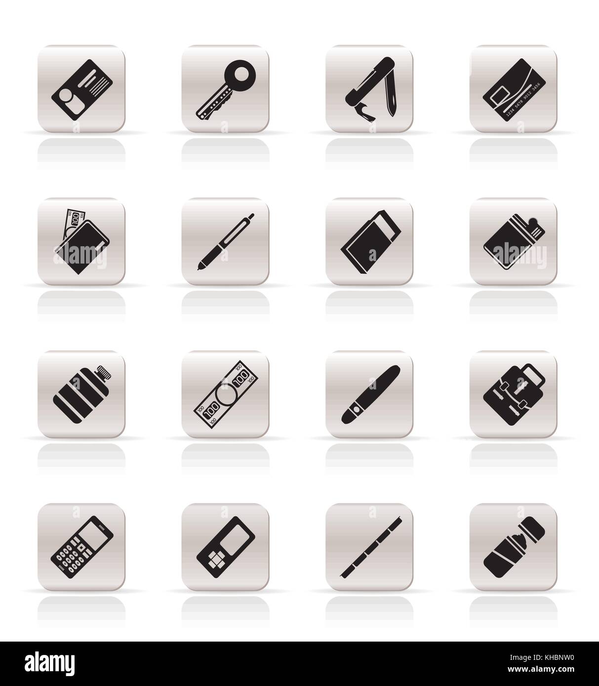 Simple Vector Object Icons - Vector Icon Set Stock Vector Image & Art ...