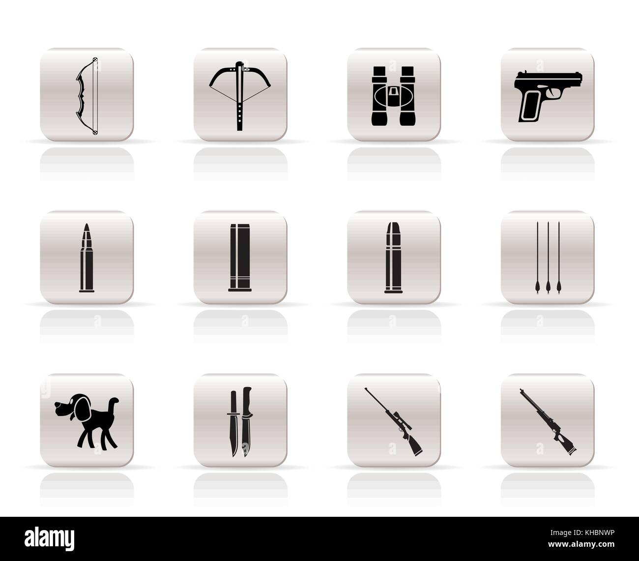 Hunting and arms Icons - Vector Icon Set Stock Vector Image & Art - Alamy