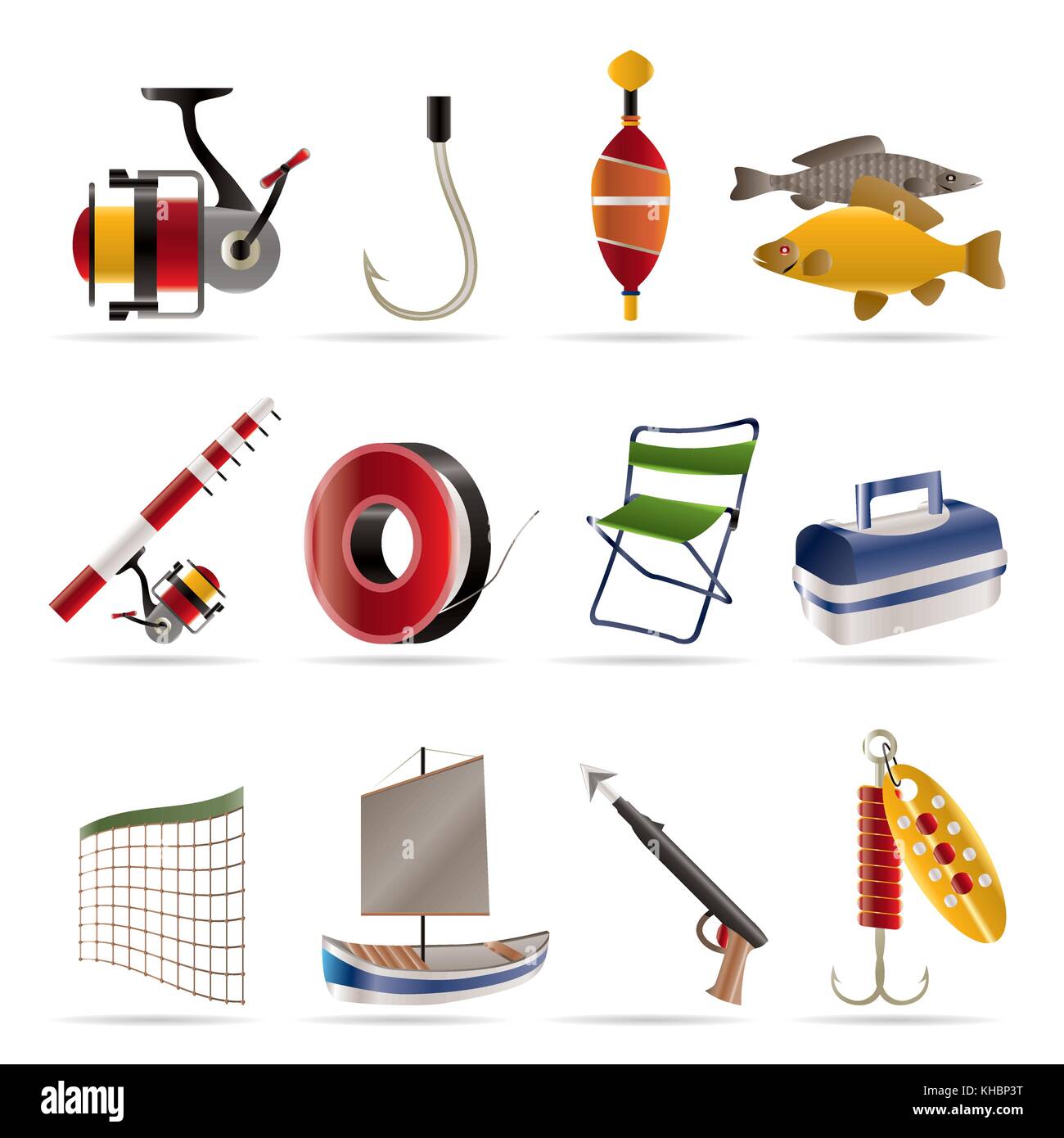 Fishing with gaff hook Stock Vector Images - Alamy