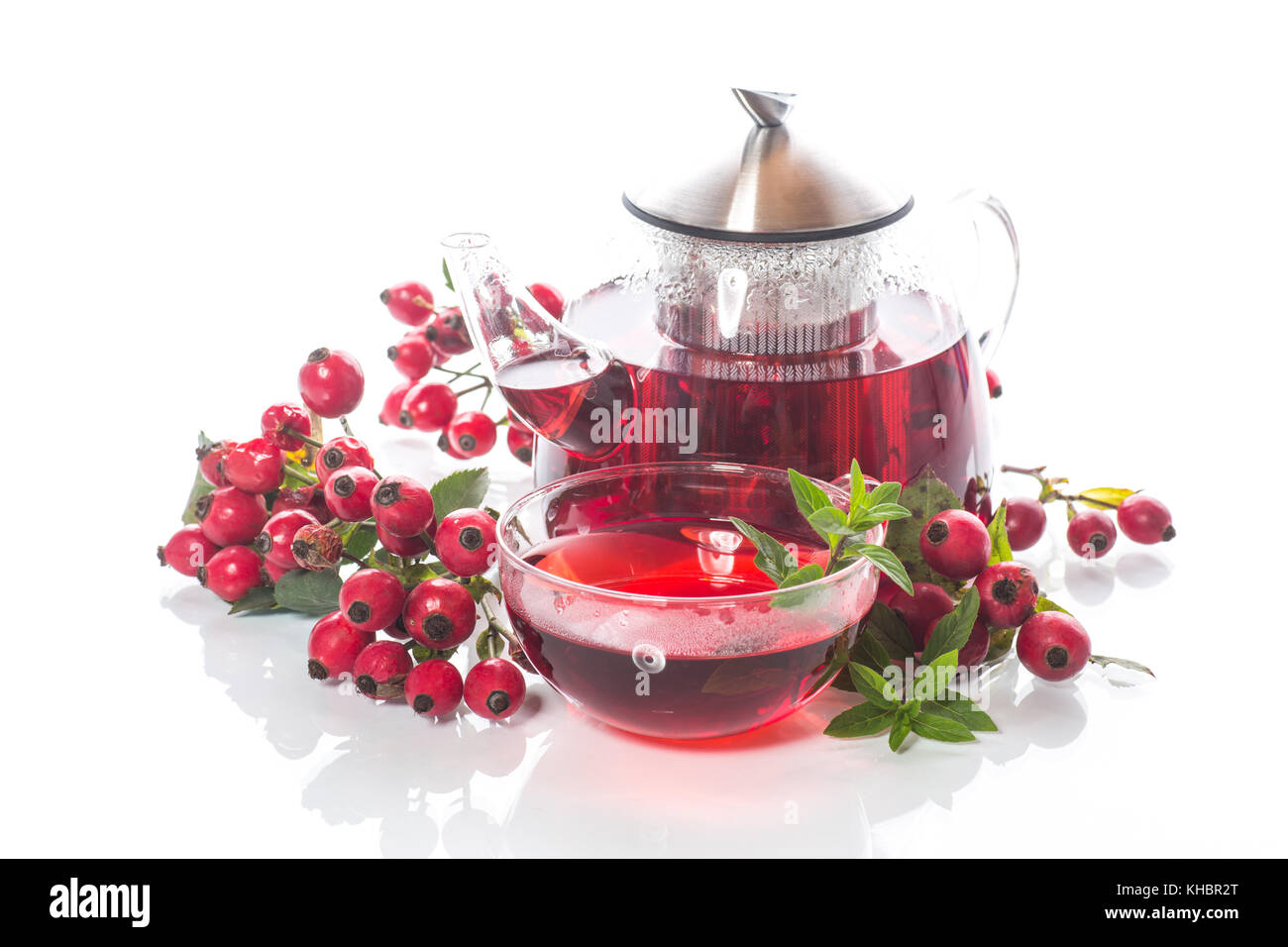rose hip tea Stock Photo - Alamy
