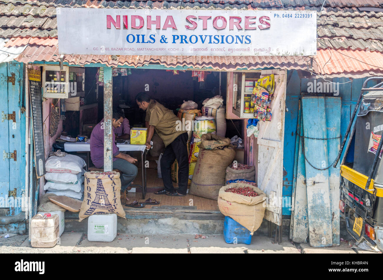 A store, Bazaar road, Fort Cochin, Kerala, India Stock Photo - Alamy